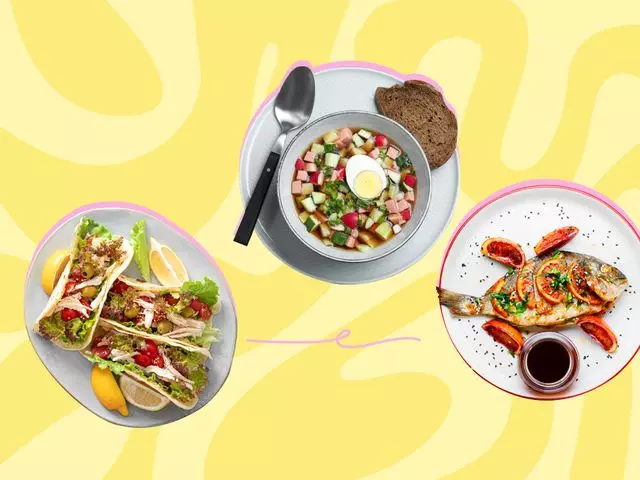 이번 주 여름 메뉴 / 가볍고 건강한 식사를 위한 간단한 요리법 - 사이트의 "먹을 것" 섹션에 있는 기사