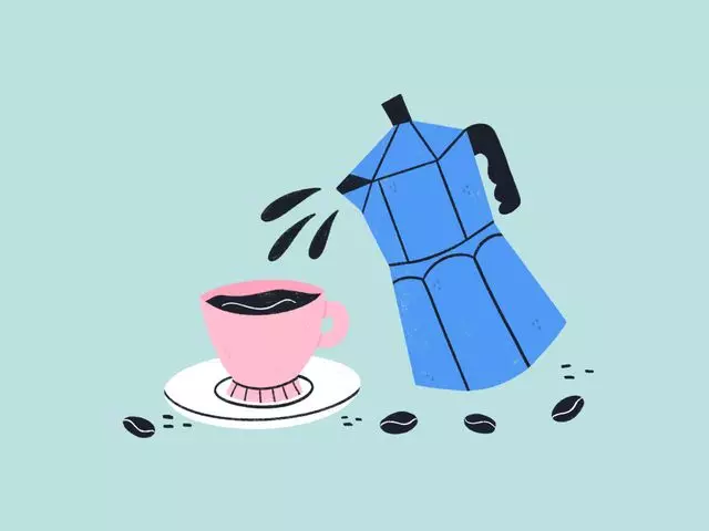 Der Barista lehrte, wie man Kaffee richtig aufbewahrt