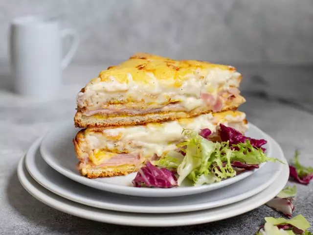 Apa croque-monsieur / Cara nggawe sandwich Prancis ing omah - artikel saka bagean "Cara masak" ing situs kasebut