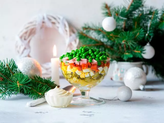 10 receitas de salada para o Ano Novo / E idéias de design - um artigo da seção "O que comer" no site