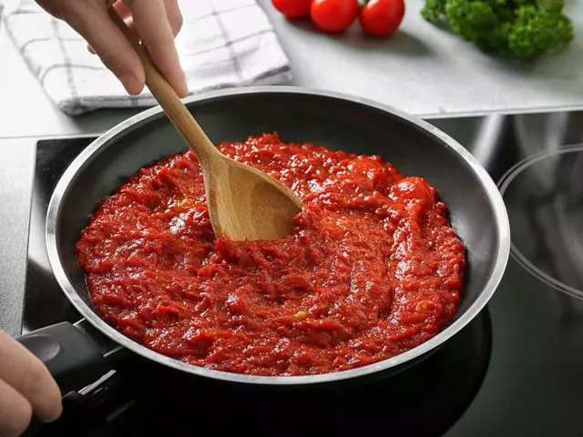 Cara masak saus tomat / Resep klasik - artikel saka bagean "Cara masak" ing situs kasebut