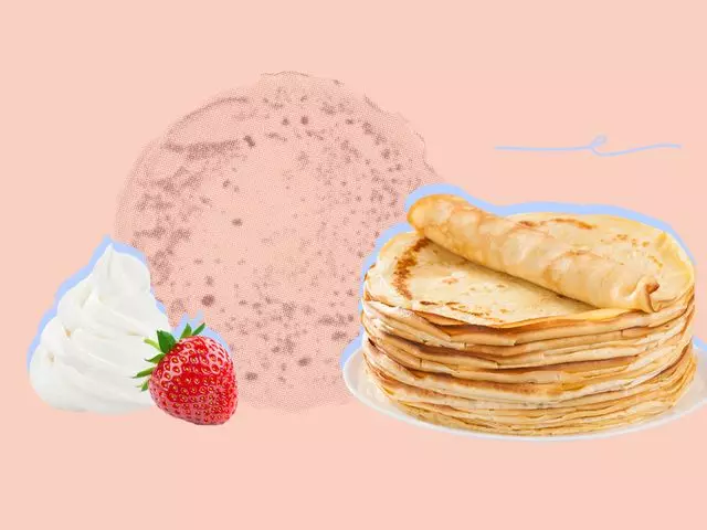 Pancakes me mbushje të ëmbla për Maslenitsa / Si të gatuaj dhe të shërbejë - një artikull nga seksioni "Çfarë të hamë" në faqe