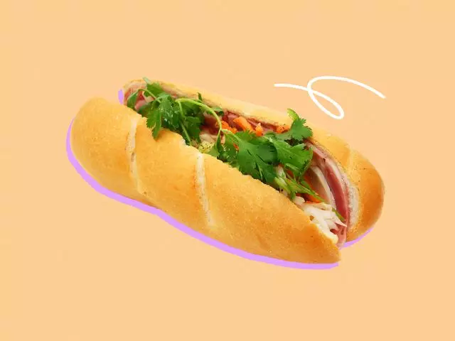 Como cozinhar banh mi vietnamita / Um sanduíche simples e saudável em uma baguete - um artigo da seção "Comida longe de casa" do site