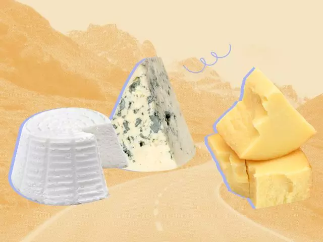 Guia de queijos / Escolhendo variedades e receitas - um artigo da seção "O que comer" no site