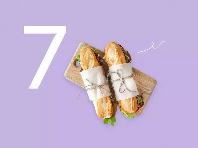 7 sandwiches dy't tiid nimme om te tarieden / Mar se sille in folslein moarnsiten, lunch of diner ferfange - in artikel út 'e seksje "Wat te iten" op 'e side