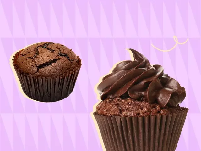 Muffins, muffins y cupcakes / Similitudes y diferencias: un artículo de la sección "Qué comer" en el sitio